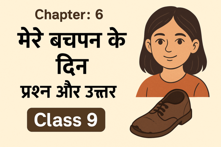 NCERT Solutions for Class 9 Hindi Kshitij Chapter 6 मेरे बचपन के दिन ...