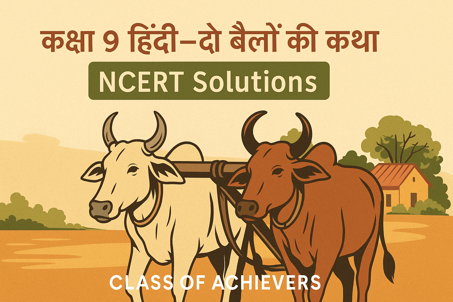 NCERT Solutions for Class 9 Hindi Kshitij Chapter 1 दो बैलों की कथा ...